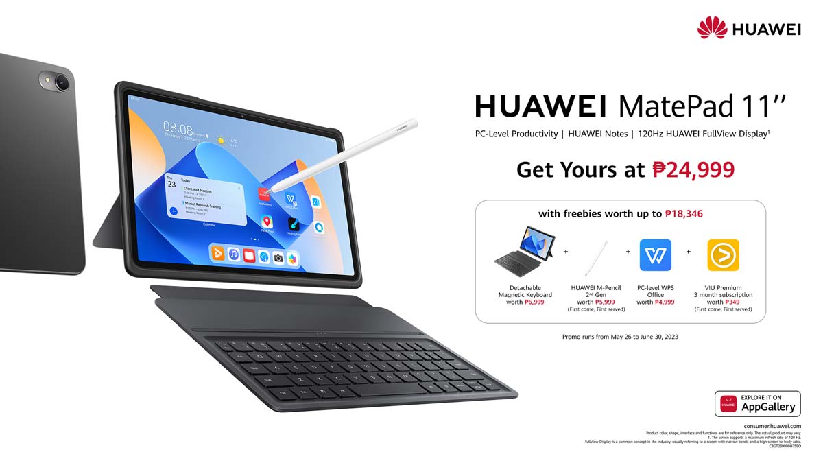 HUAWEI MatePad 11-inch 2023 launches in the Philippines: Features PC ...